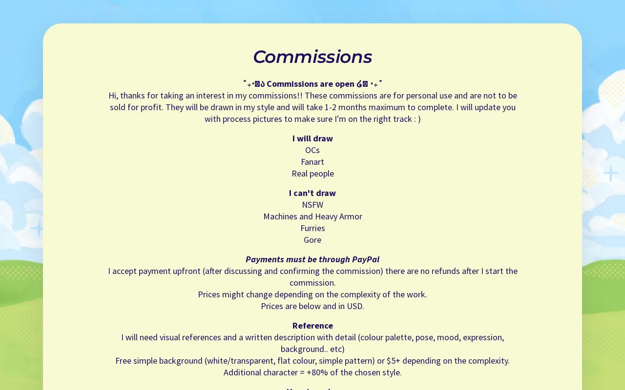 amimille commissions